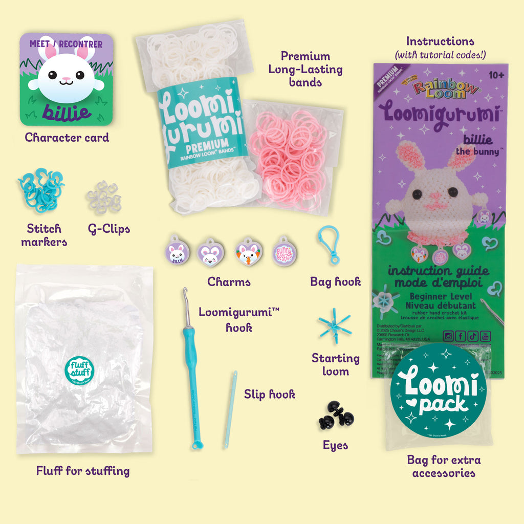 Loomigurumi Kit, Bunny – Rainbow Loom USA Webstore