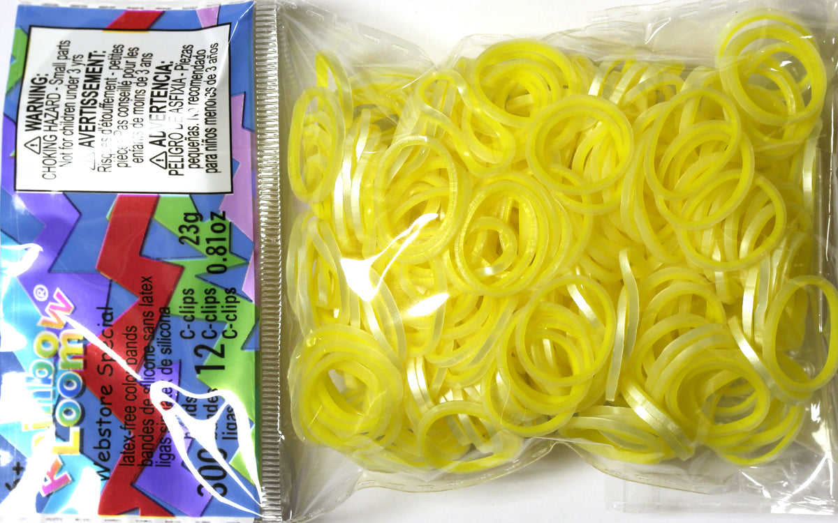 RL Band (Silk 300) Pearl & Yellow – Rainbow Loom USA Webstore